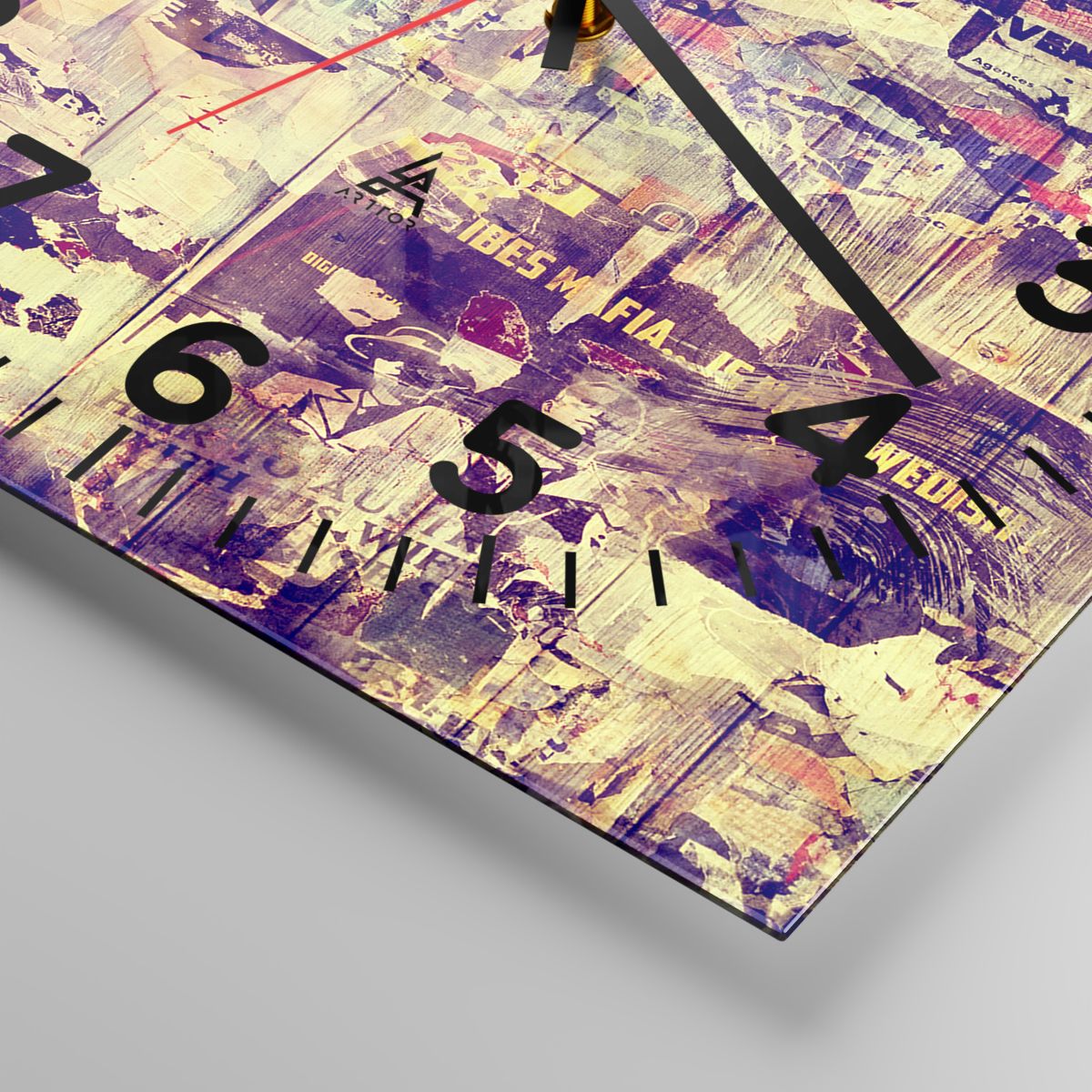 Zegar ścienny - I tyle zostanie - 30x30cm - Graffiti Mural Grafika ...