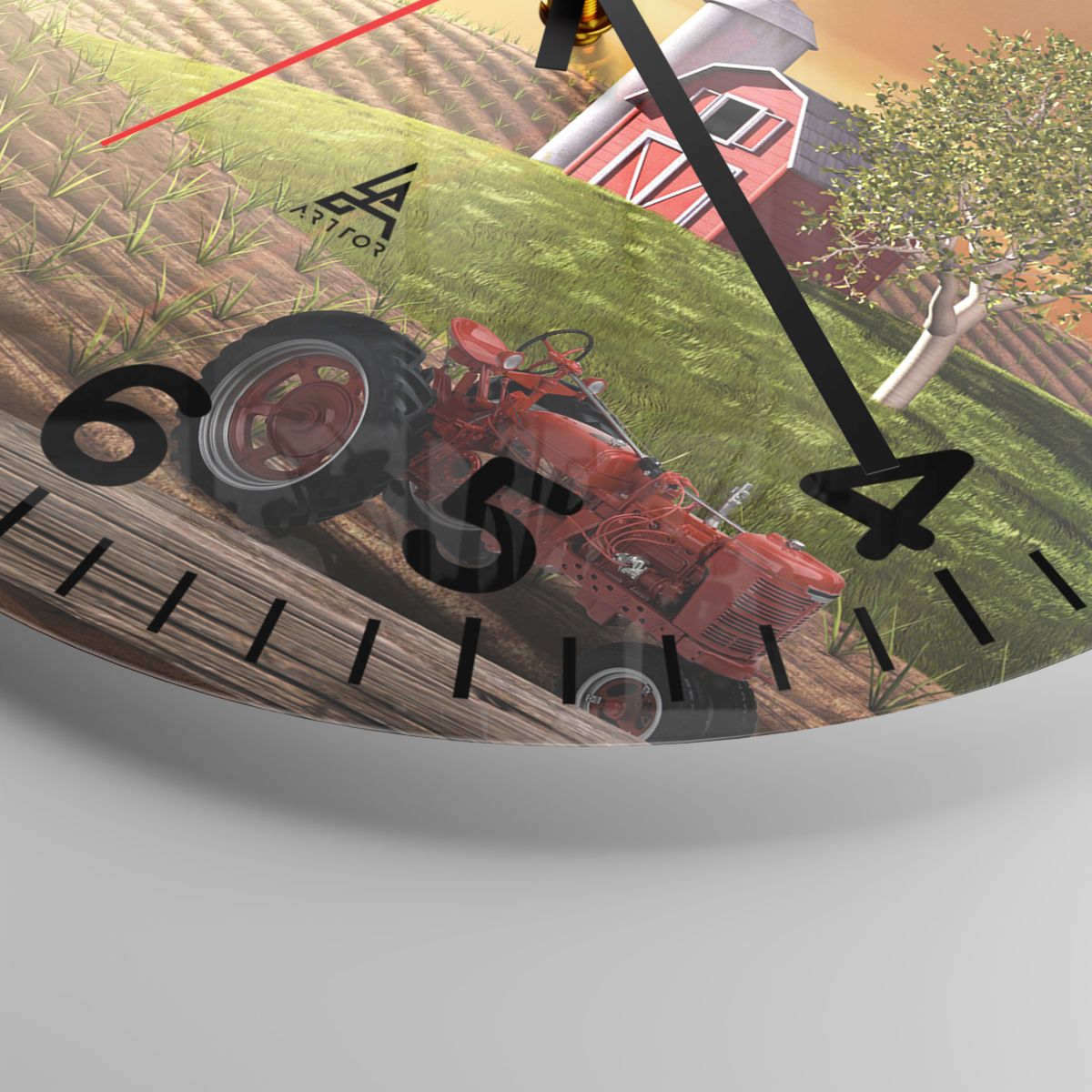 Zegar ścienny - Farma jak z bajki - 30x30cm - Gospodarstwo Rolne ...