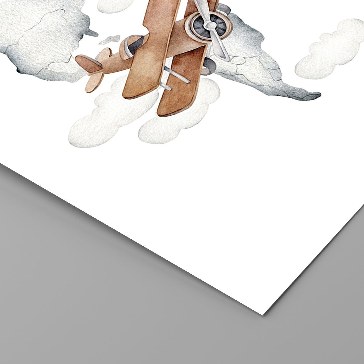 Obraz - Plakat - W pionierskim duchu - 91x61cm - Mapa Świata Samoloty Dziecięce - Foto Plakaty ...