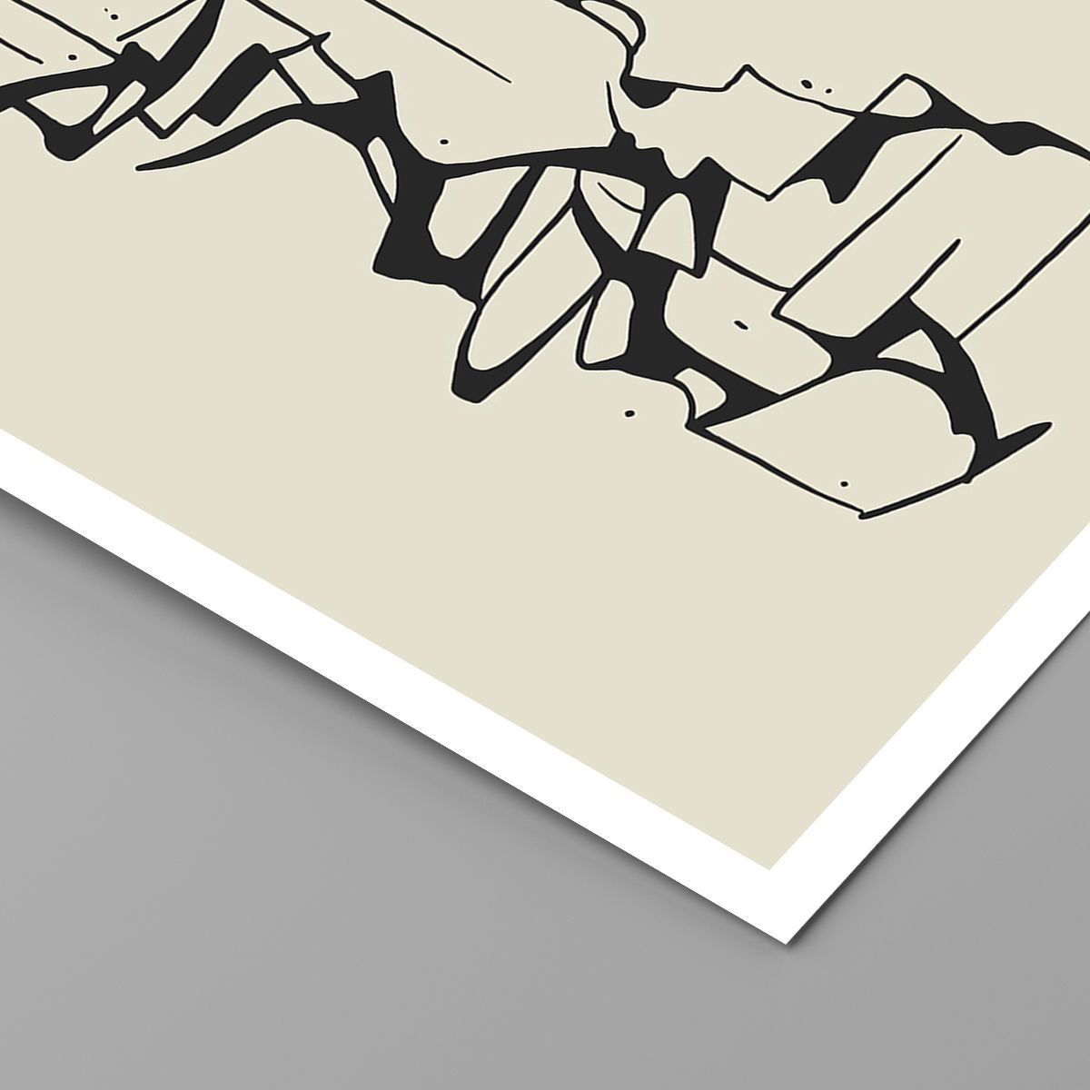 Obraz - Plakat - Być może pejzaż - 61x91cm - Minimalizm Sztuka Kreska - Foto Plakaty na ścianę ...