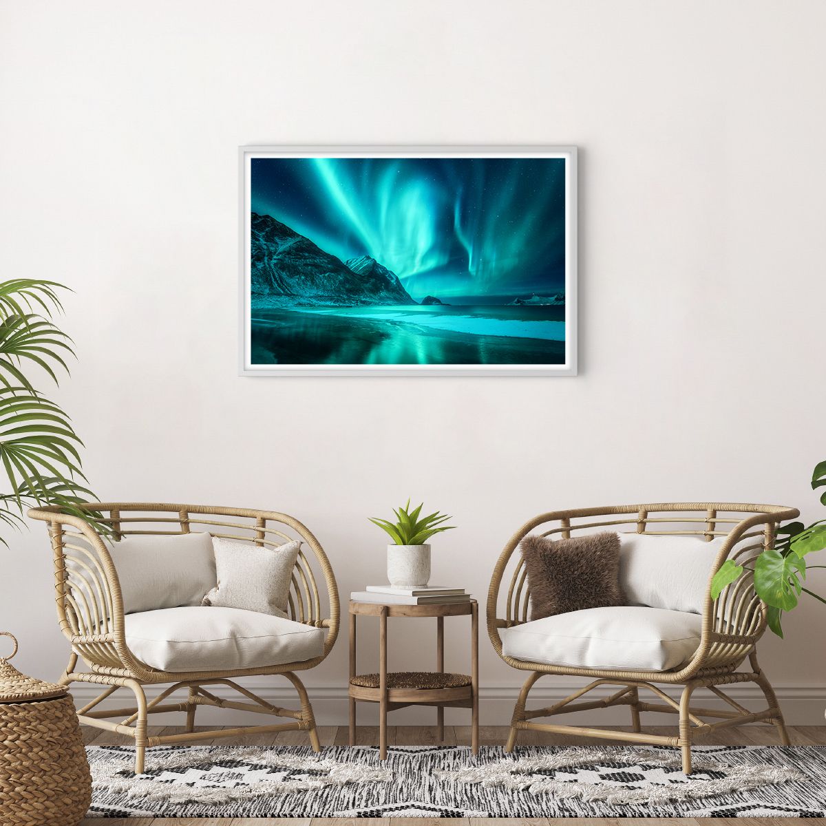 Obraz - Plakat - Cuda północy - 91x61cm - Krajobraz Biegun Północny Zorza Polarna - Foto Plakaty ...